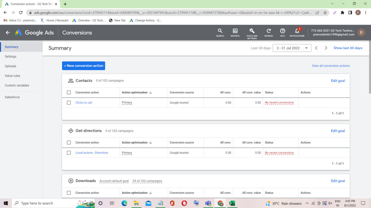 Conversion Tracking in Google | Steps to set up tracking 2025